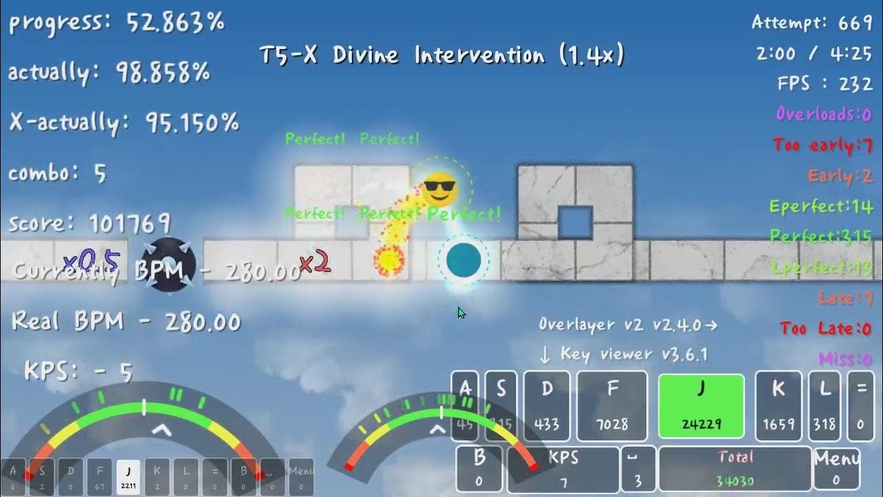T5-X Divine Intervention 9.255(6.610) - ADOFAI - YouTube