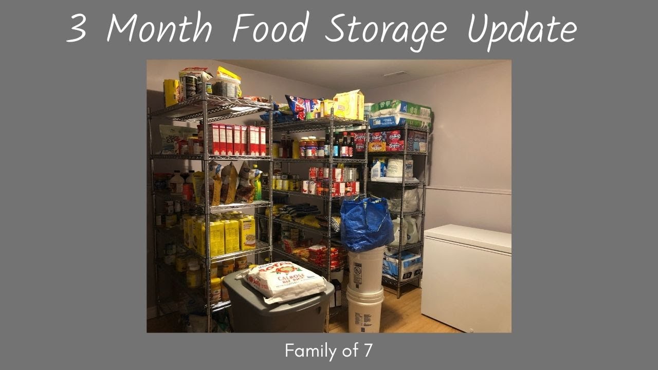 3 Month Food Storage Update | Family of 7 - YouTube