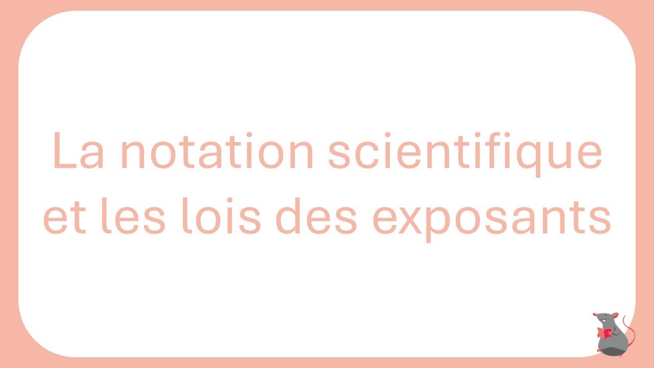 Maths secondaire 3 - Notation scientifique et lois des exposants - La prolifération de bactérie ...
