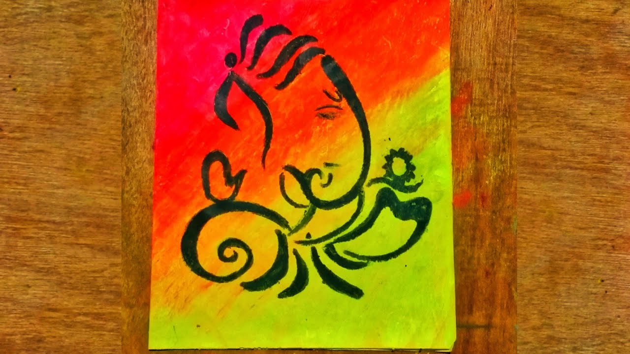 Easy way to draw lord Ganesha for beginners||step by step ||Aparna ...