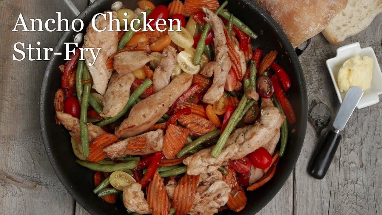 Ancho Chicken Stir-Fry - YouTube