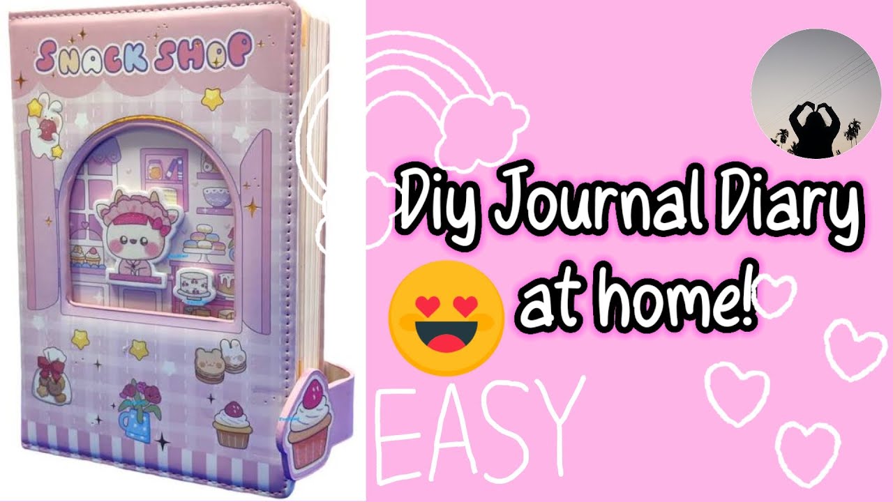 DIY Journal diary with 3d effect with file holder at home|journal diary ...