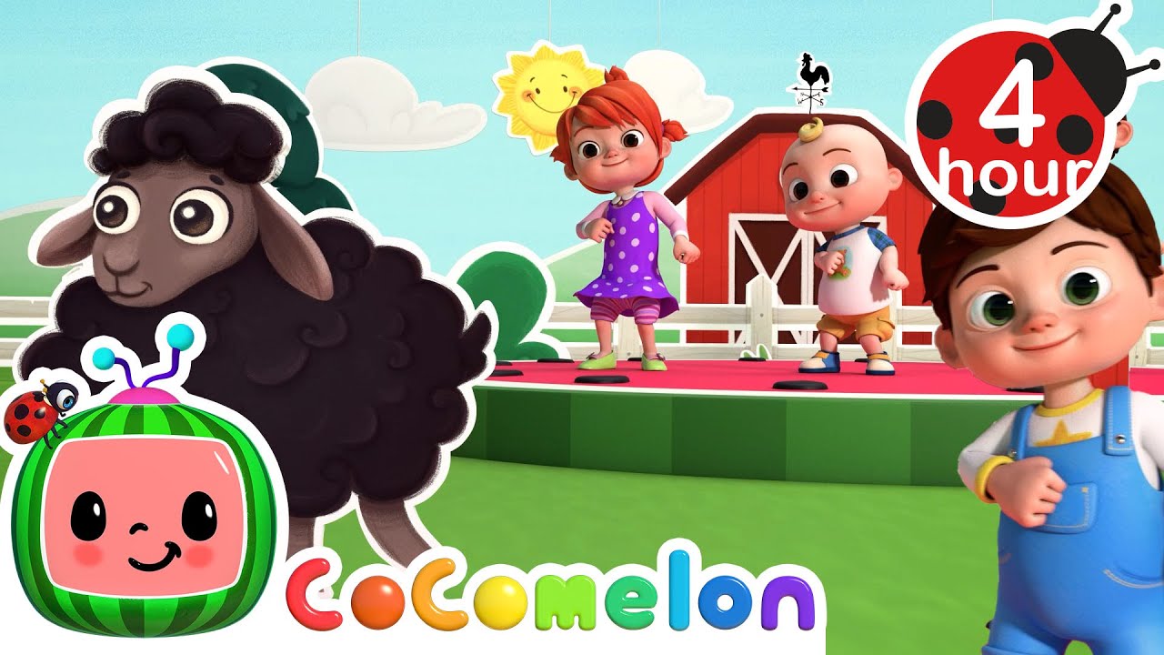 Baa Baa Black Sheep + More | JJ's Animal Time | Moonbug Kids - Animal ...