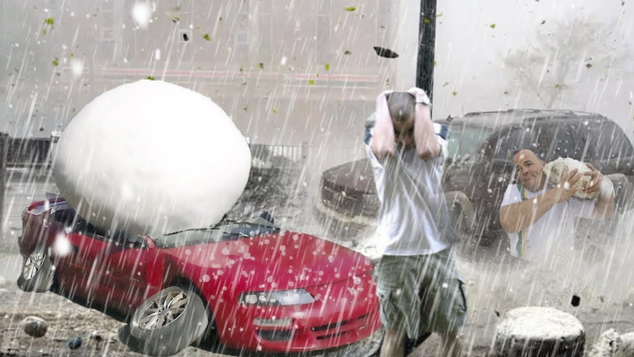 The sky attacks Spain! Terrible hail storm - golf ball sized – in ...