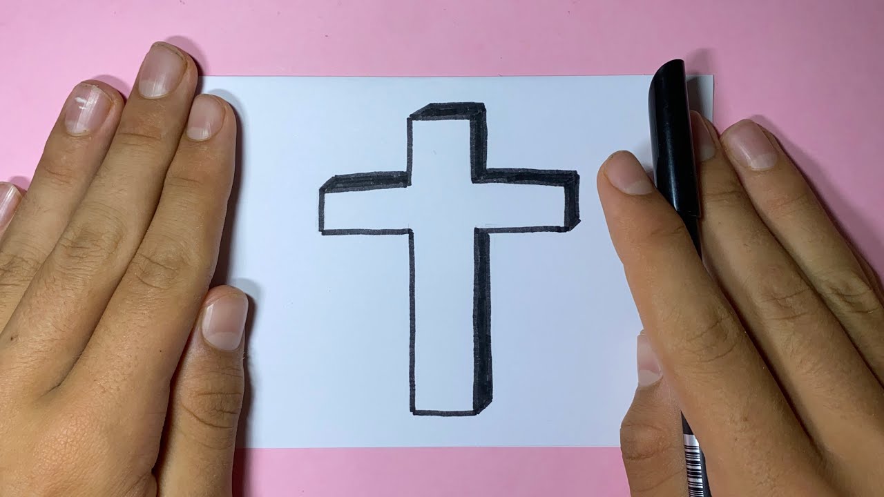 Como Dibujar Una Cruz Con Un Corazon