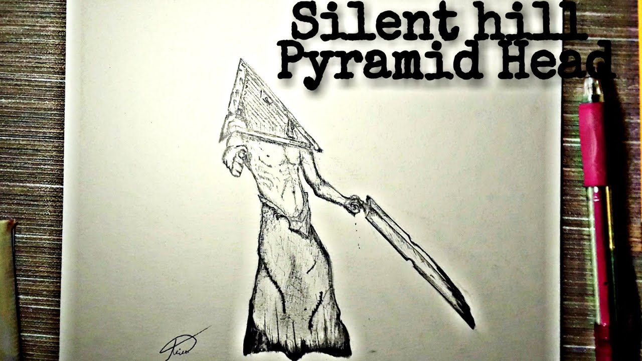 Silent Hill Pyramid Head Drawing - YouTube