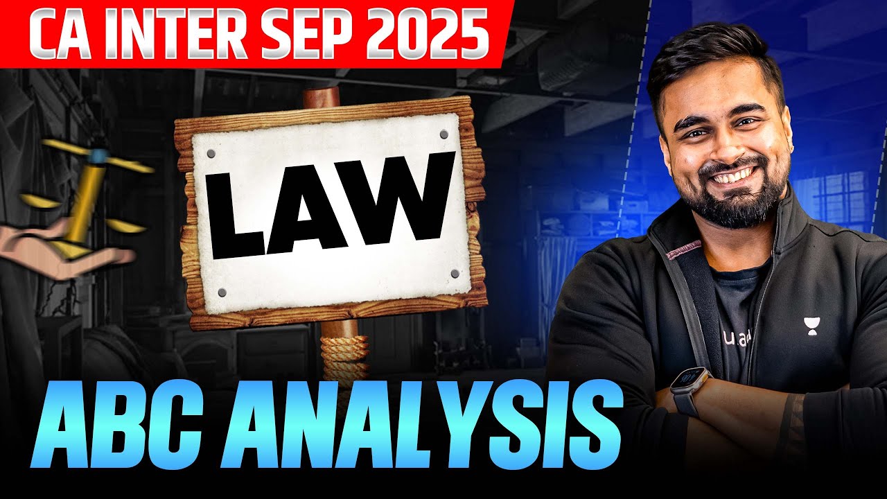 CA Inter Sep 2025 - Corporate and other laws ABC Analysis | CA Shantam Gupta #corporatelaw - YouTube
