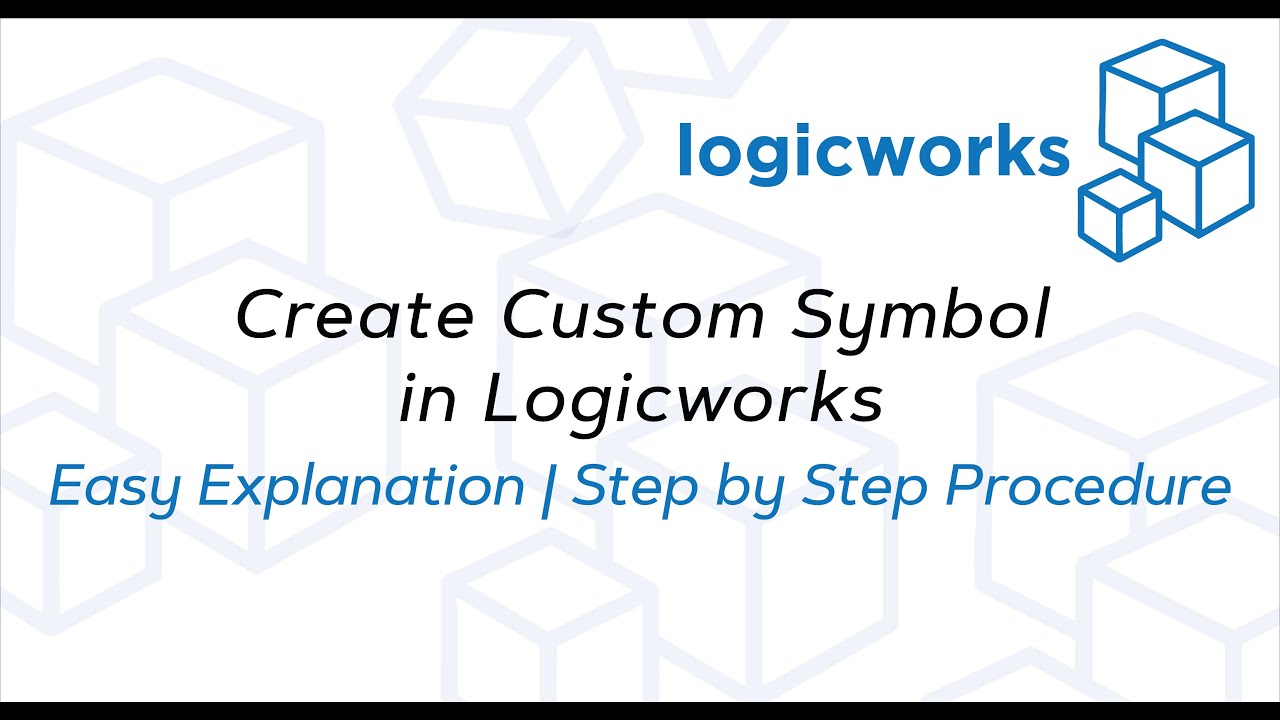 How to make your own symbol/device in logic works | half adder | full ...