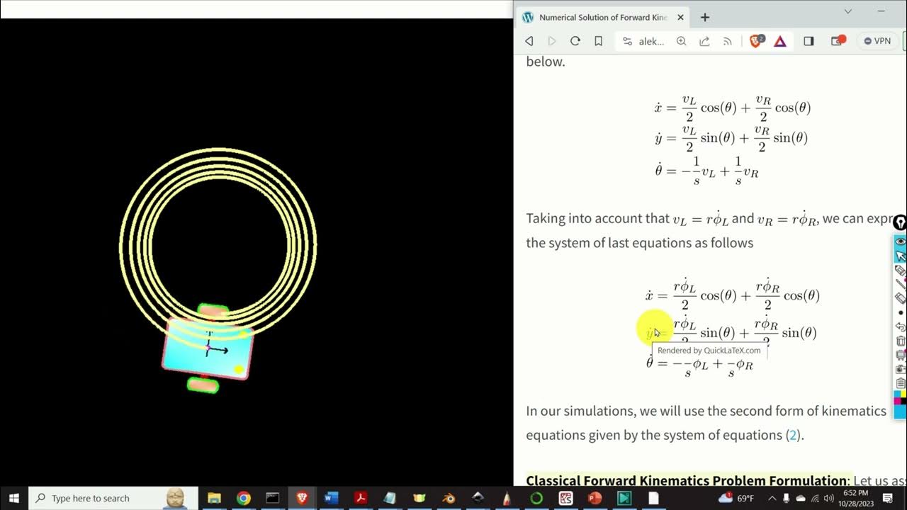Simulate Mobile Robot Trajectory and Orientation in Python and Pygame (Tutorial Link provided ...
