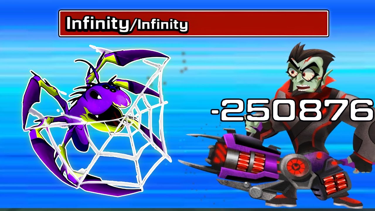 MEGA ARACHNET 🌟 Nivel 10 vs Nivel 10.000 | Slugterra: Slug It Out 2 ...