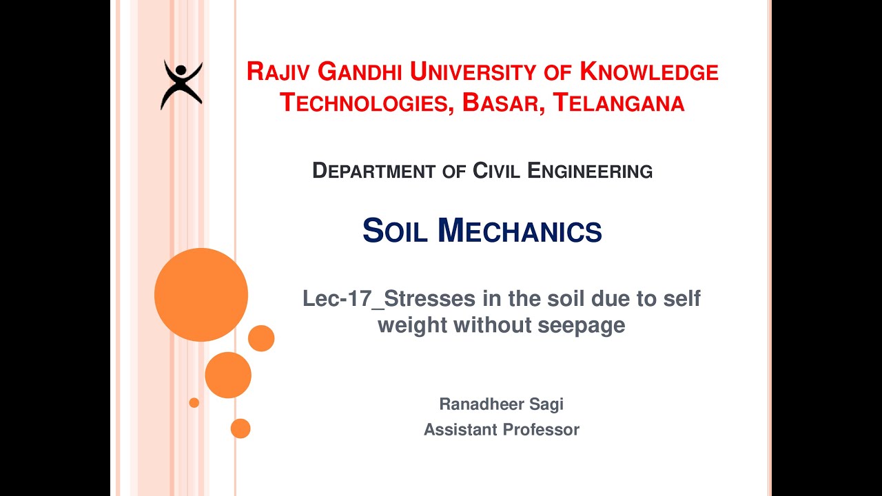 Lec-17_Stresses in the soil due to self weight without Seepage I ...