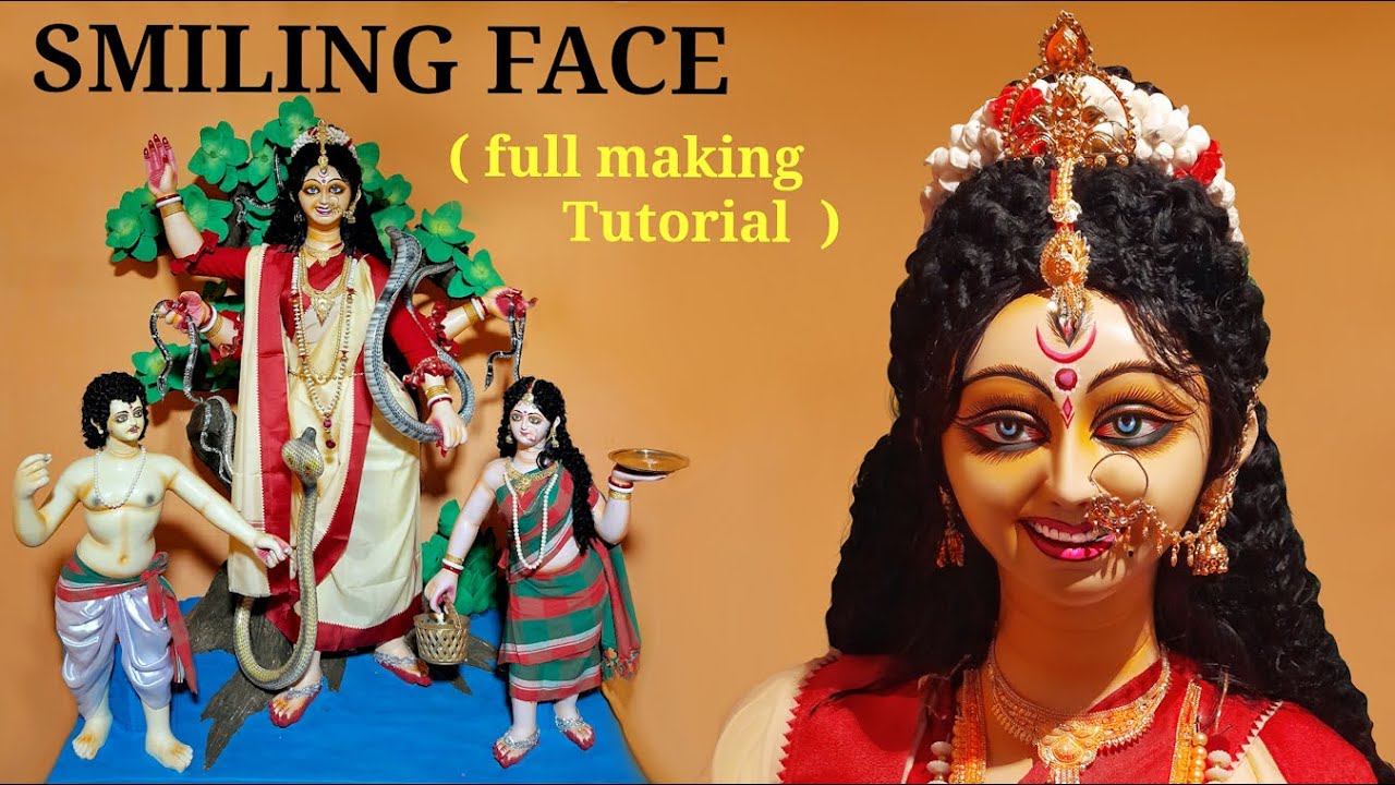 SMILING FACE | maa manasa | FULL MAKING TUTORIAL | @art_gopi - YouTube