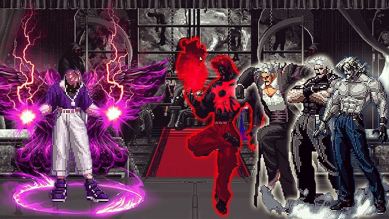 [KOF MUGEN] Chris TT Vs Bosses Rugal Team - YouTube