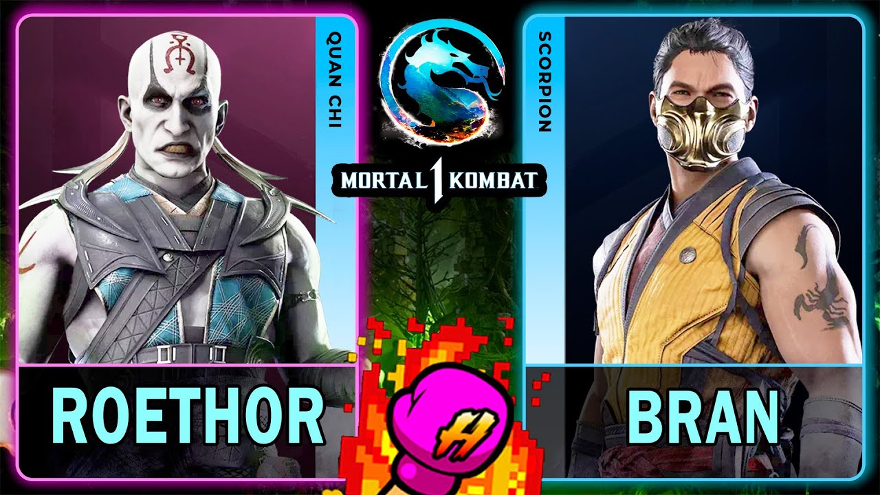 MK1 Roethor (QUAN CHI) VS Bran (SCORPION)🥊Mortal Kombat 1🥊4K 60ᶠᵖˢ ...