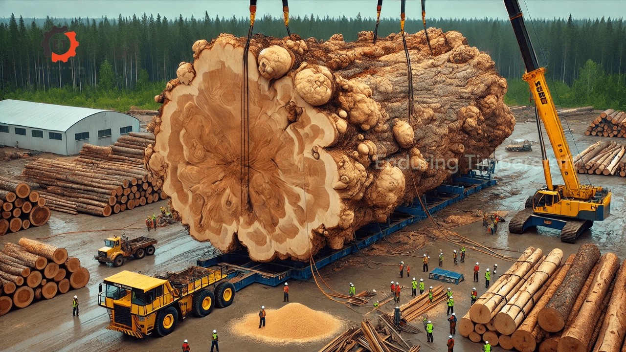 Fastest Automatic Firewood & Large Wood Cutting Machine The Wood ...