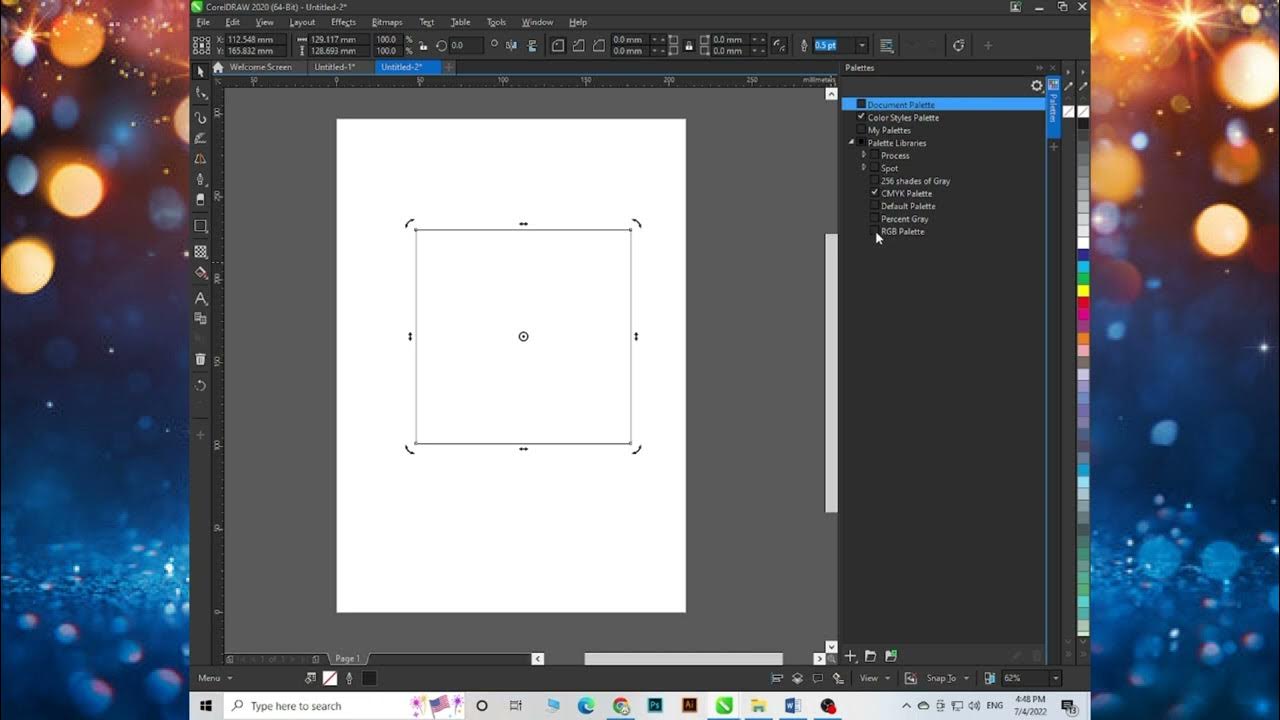 How To Show Colour Pattern in Corel Draw x6 x7 x8 x9 ZMGraphic By ...