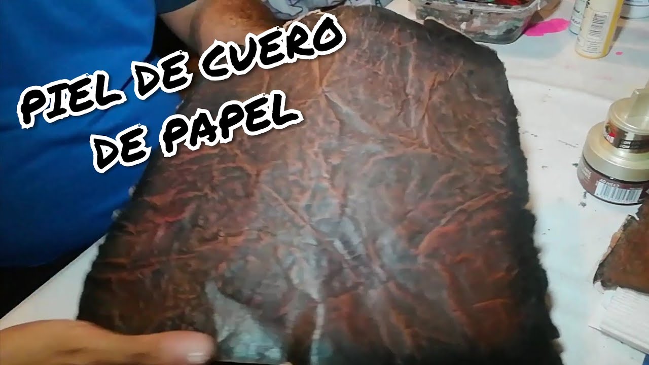 👌 Piel de Cuero - FALSA PIEL PAPEL para libros y manualidades 💚 - YouTube