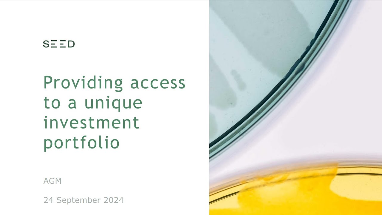 SEED INNOVATIONS LIMITED - AGM - YouTube