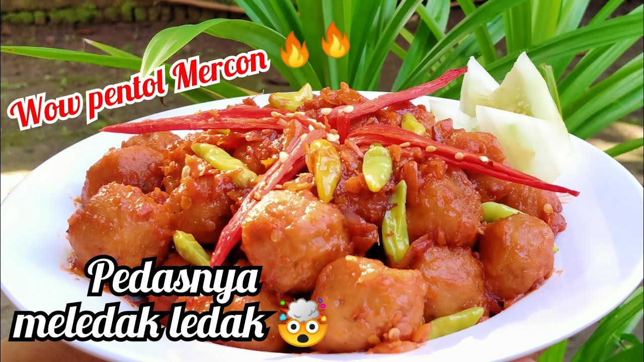 Wow pentol mercon pedasnya meledak ledak..🔥🔥🔥 - YouTube