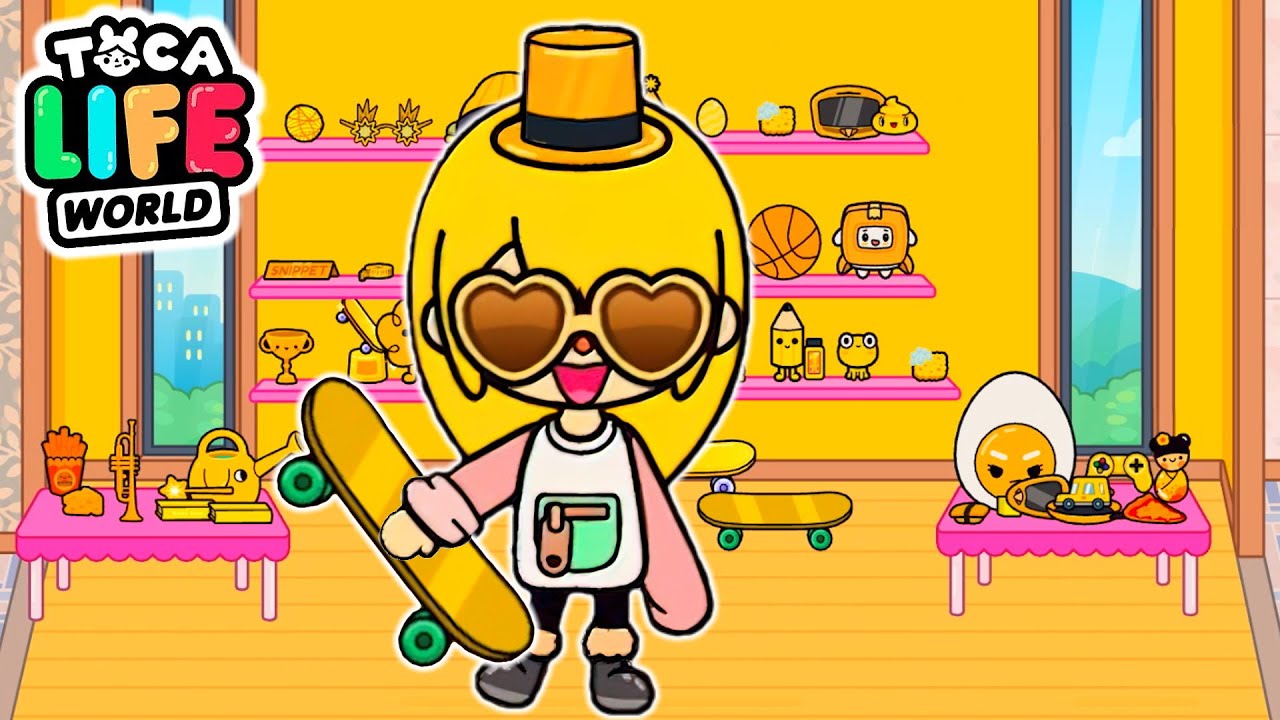 Toca Life World All Yellow Items and Secret Yellow Things in Toca Boca ...