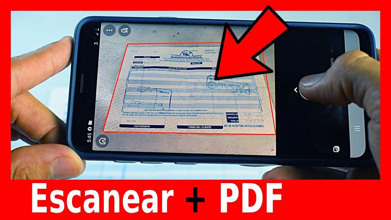 Como ESCANEAR un DOCUMENTO con el Celular y pasarlo a PDF - YouTube