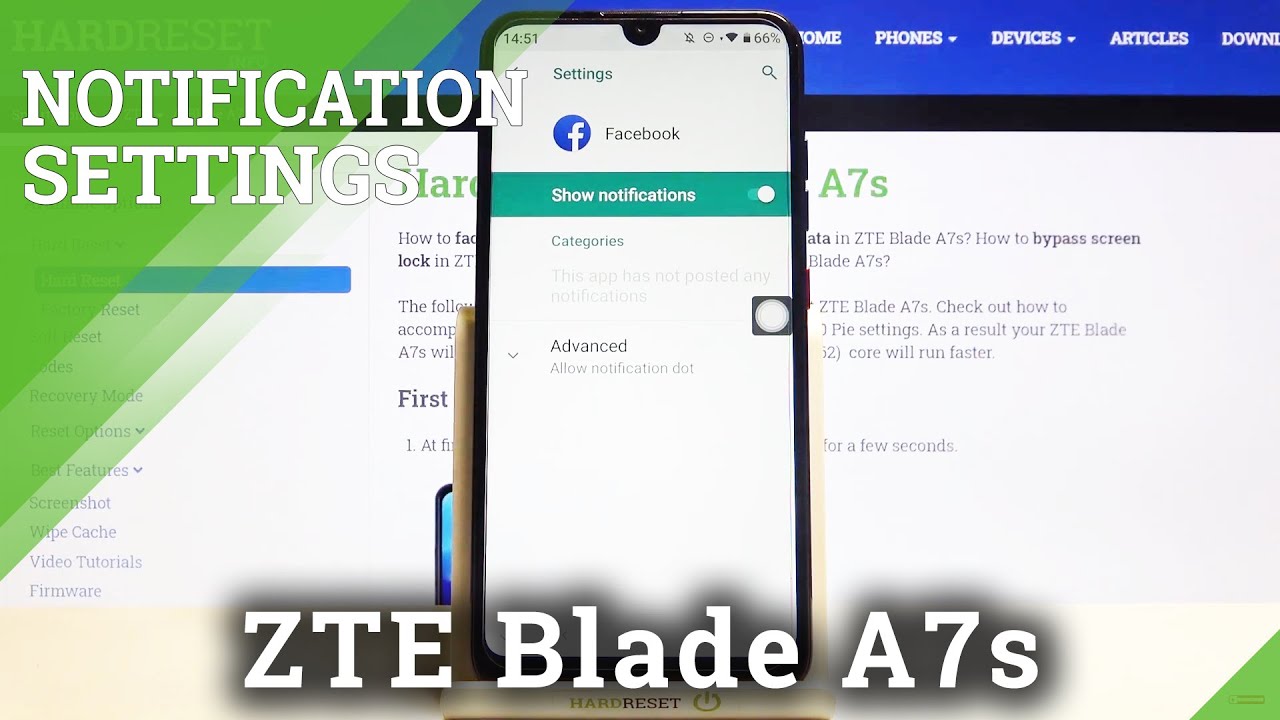 ZTE Blade A7s and Notifications Settings - Personalize Notifications ...
