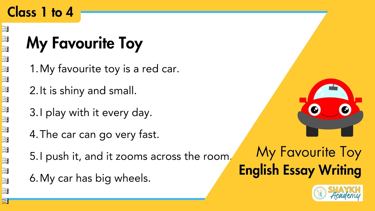 10 lines on My Favourite Toy 🚘| Write an essay on Toy Car | English ...