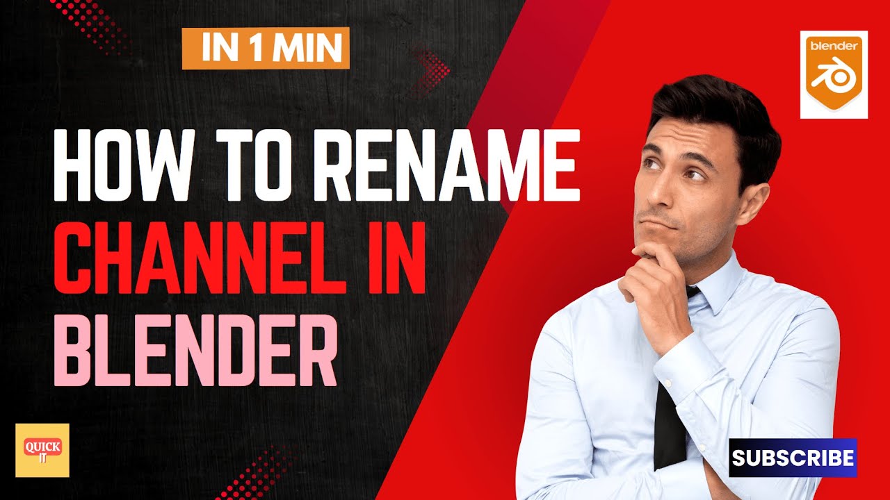 How To Rename Channel in Blender? - YouTube