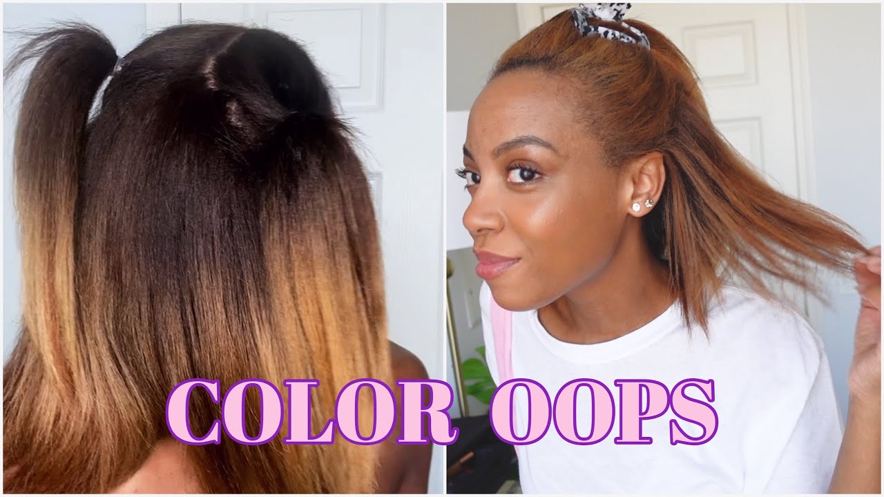 Removing dark brown toner with COLOR OOPS! - YouTube
