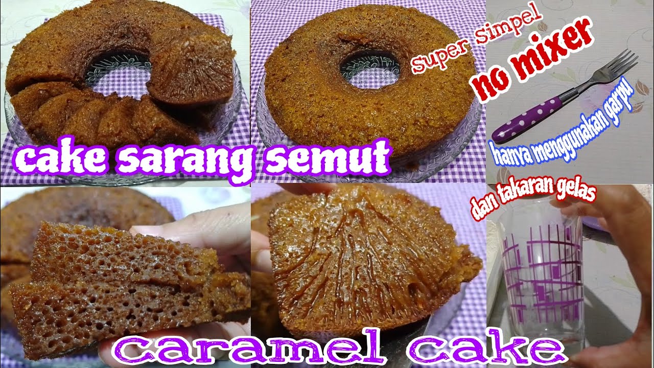 cara termudah membuat cake sarang semut @dapurwongsintang #cakerecipe # ...
