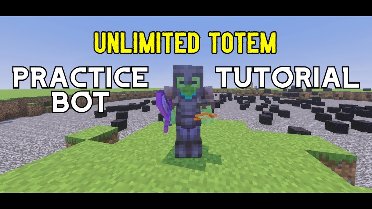 How To Make a Unlimited Totem PRACTICE BOT in MCPE/BEDROCK [MINECRAFT] - YouTube