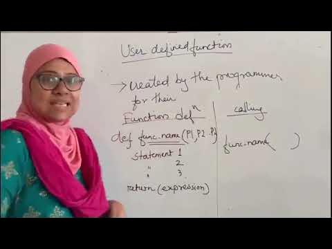 3.3.User Defined Function|| Function||Python - YouTube