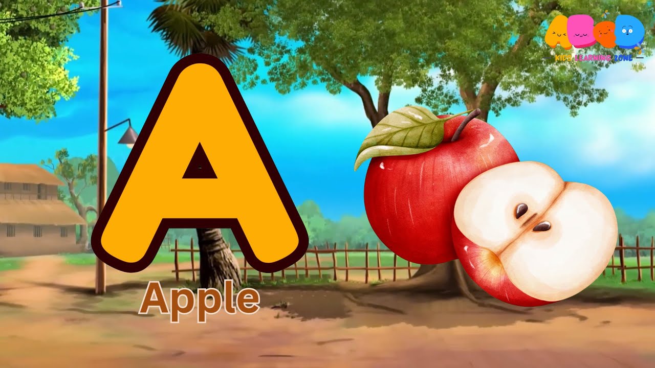 "A for Apple 🍎 | ABC Learning Fun!" | अ से अनार | "Alphabet Time! A ...