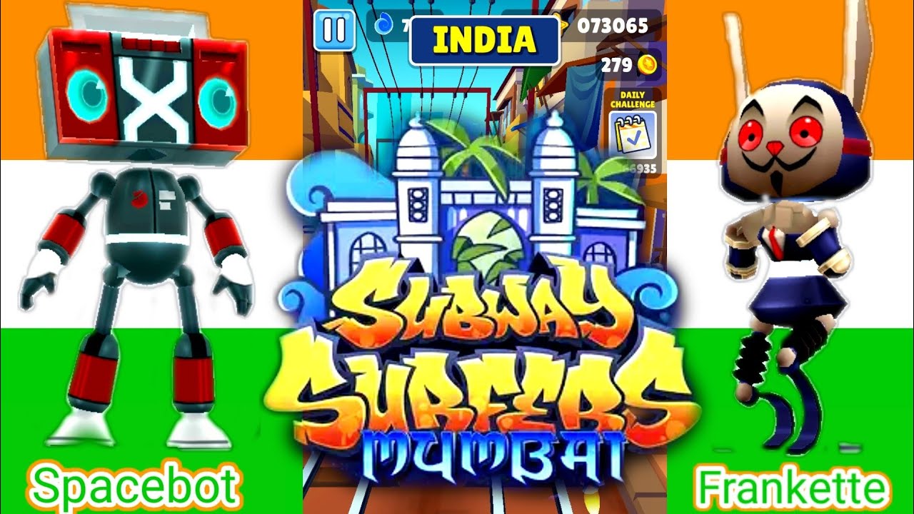 HOW TO GET SPACEBOT & FRANKETTE IN SUBWAY SURFERS WORLD TOUR MUMBAI ...