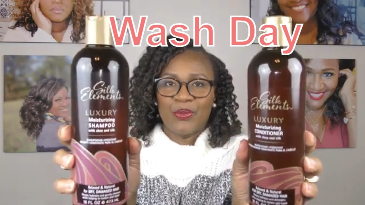 Wash Day | Silk Elements LUXURY Shampoo and Conditioner | Product Review - YouTube
