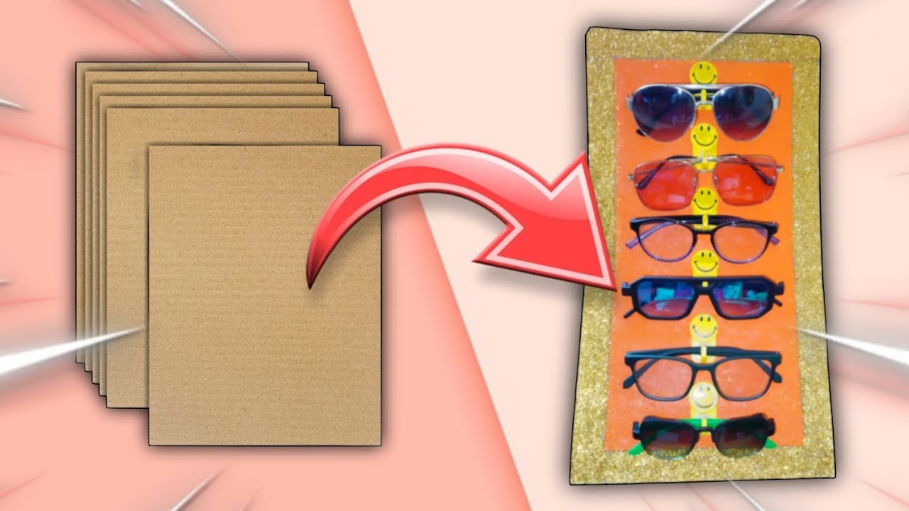 Chasma Stand Kaise Banaye //DIY Sunglasses Organizer# ...
