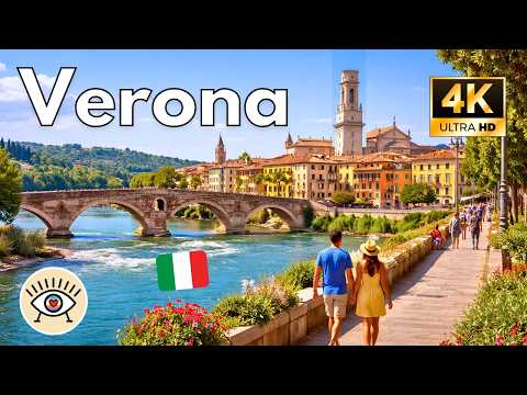 Verona, Italy 🇮🇹 4K Walking Tour | Roman Arena, History, and Love Live (Complete Guide)