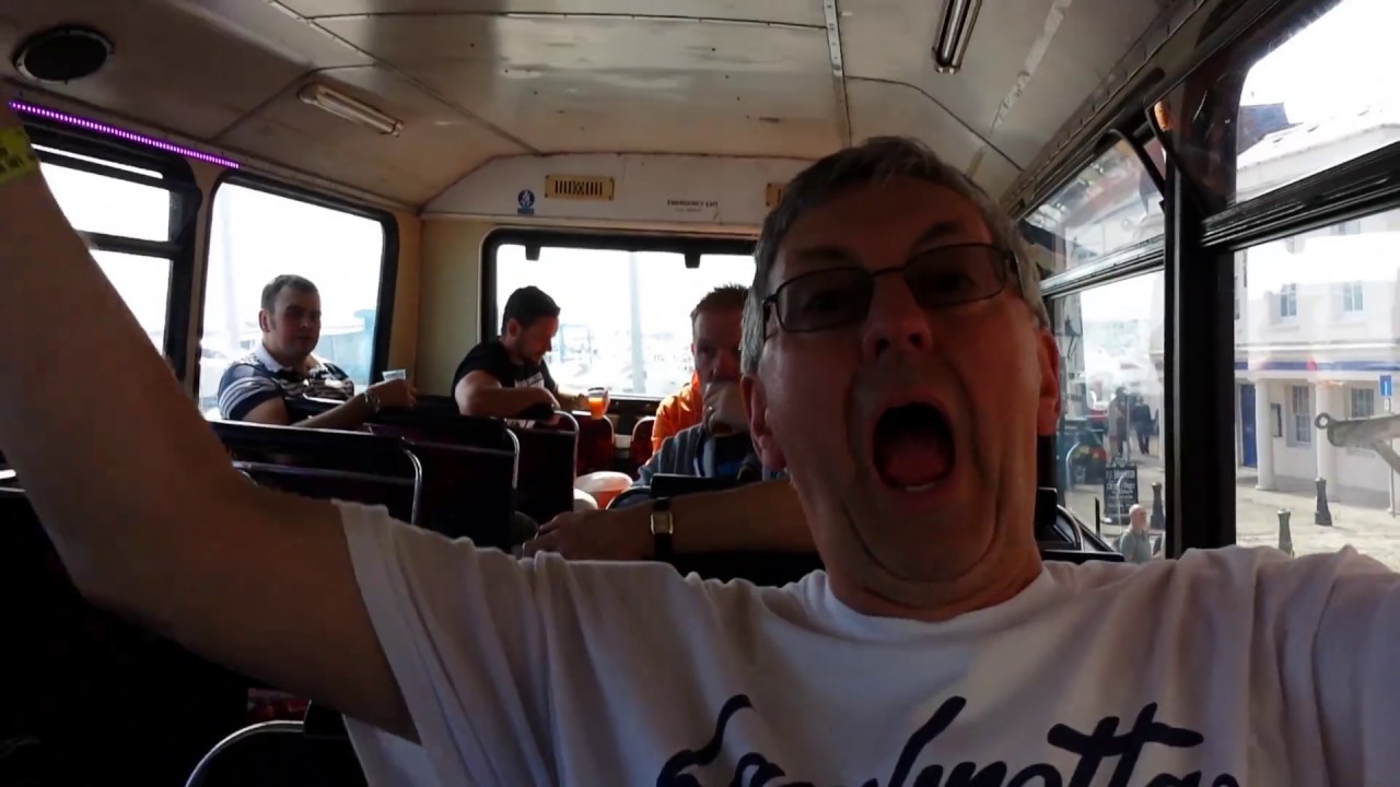 Bournemouth Alan Stag Do Bus Dancing - YouTube