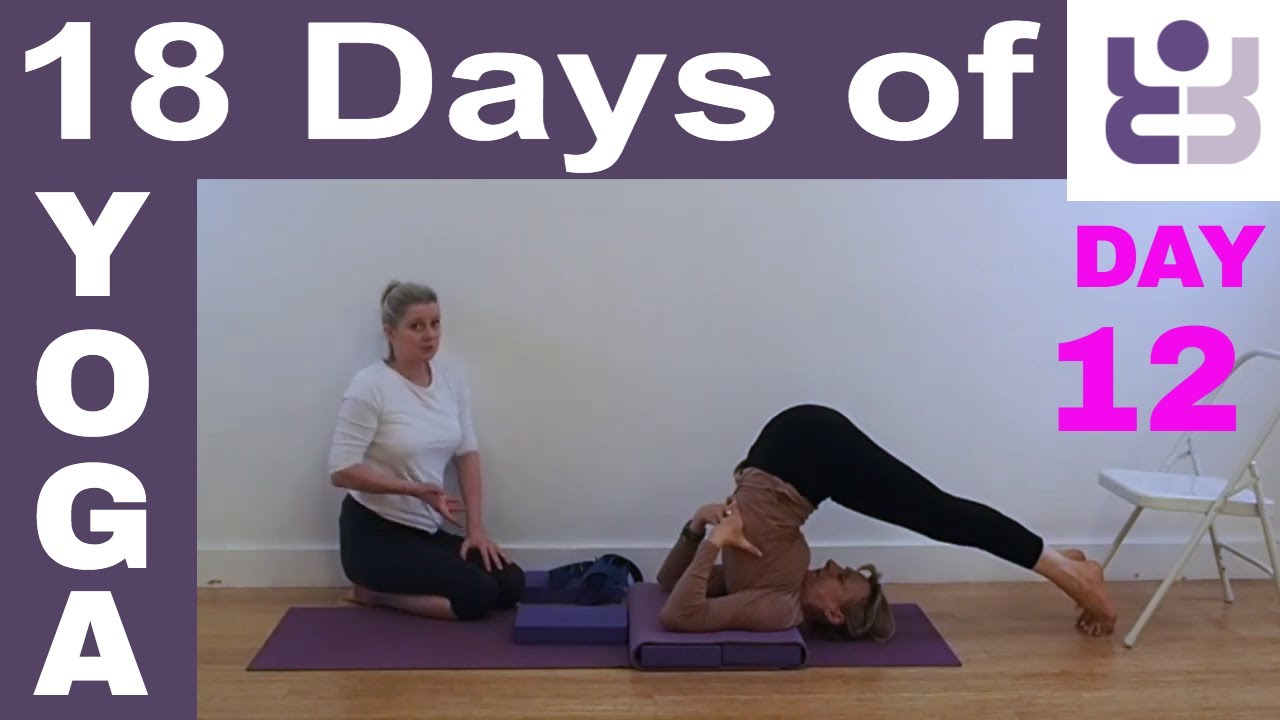 18 Days of Yoga - DAY 12. Beginners Iyengar Yoga - YouTube