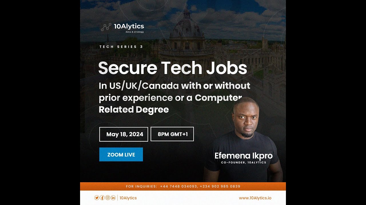 Secure Tech Jobs in the US/UK/Canada with/without no prior experience or a Computer-Related ...