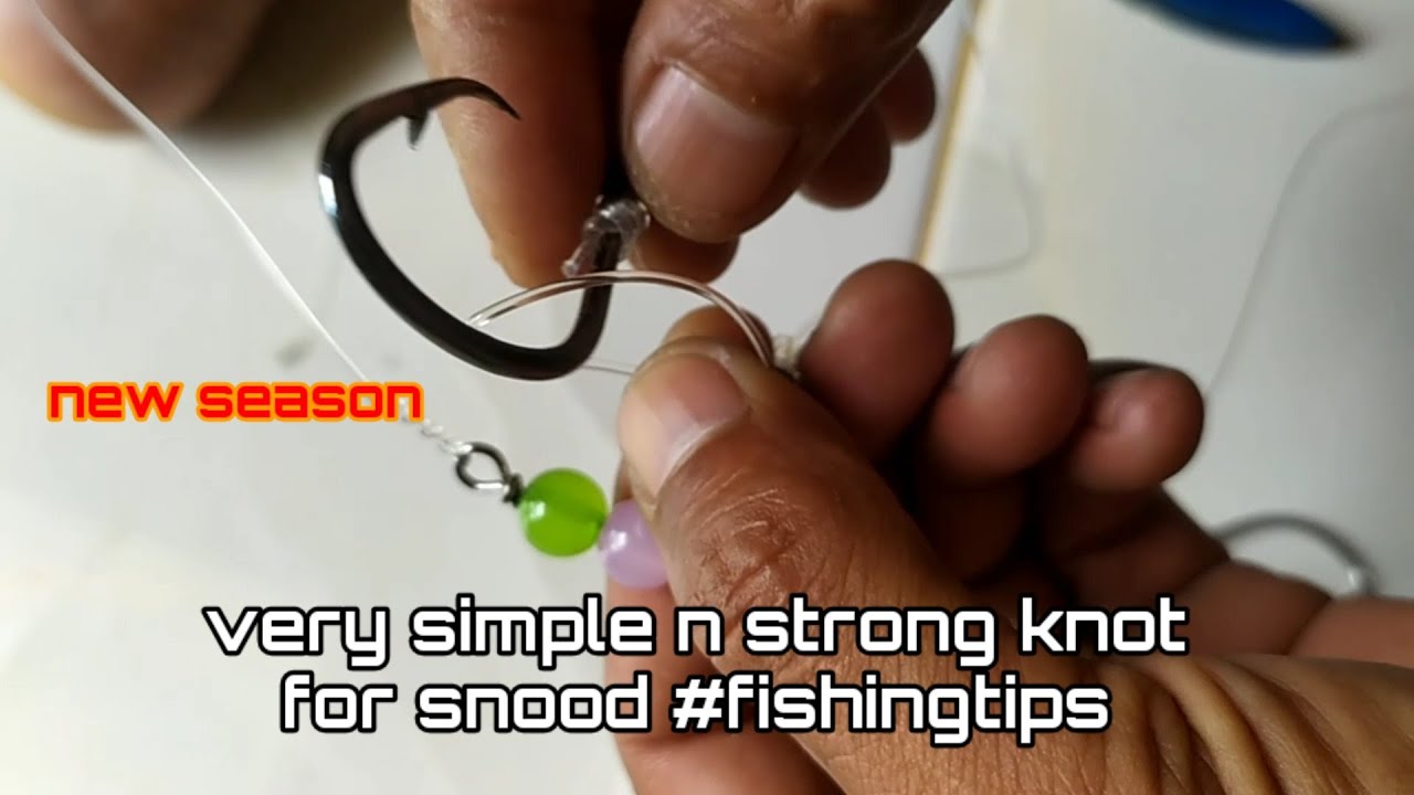 Do this very simple strong knot for snood and free to replace - YouTube