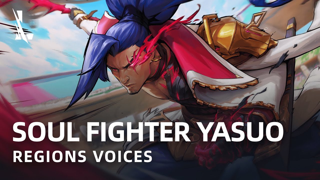 Wild Rift - Soul Fighter Yasuo Voices (CN, ENG, BR, JP, KR) - YouTube