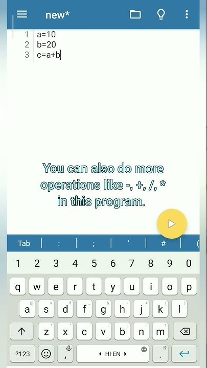 Python Program Sum Of Two Numbers Python 3 Programming Tutorial For Beginners Python3 Python 