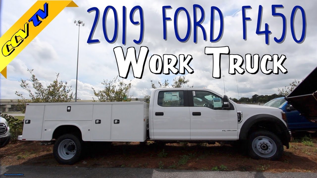New 2019 Ford F450 4x4 Super Crew Chassis w/Tool Boxes | Ultimate Work ...