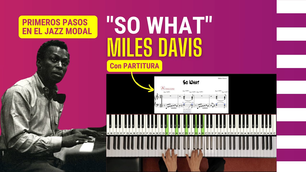 SO WHAT Miles Davis PIANO Tutorial - YouTube