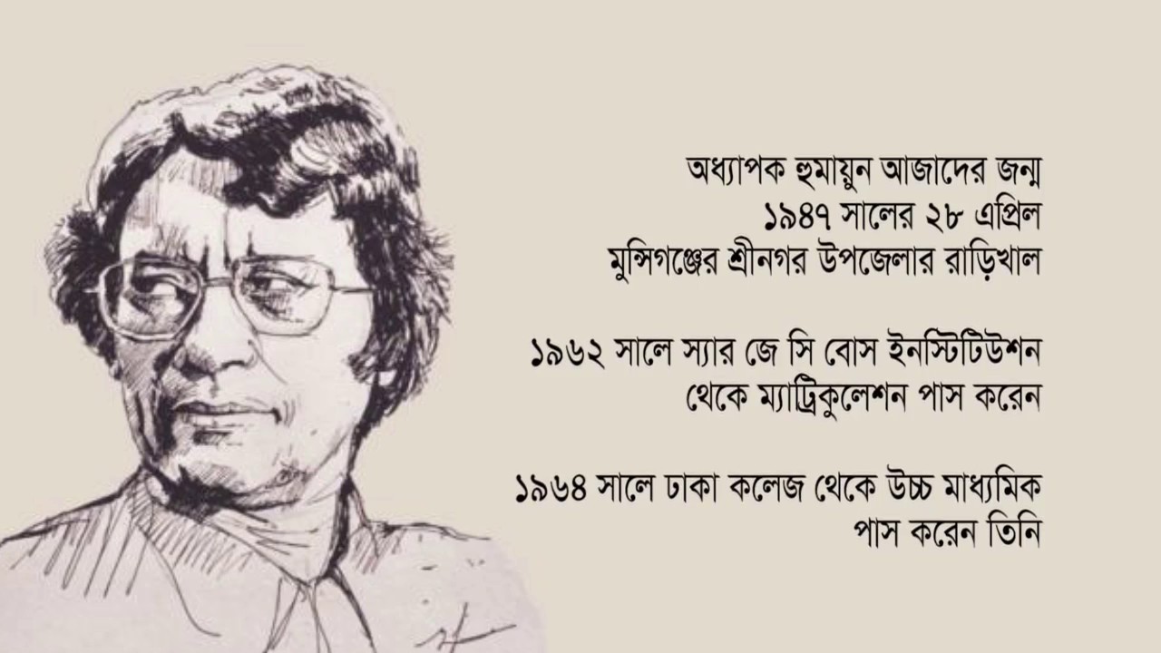 Professor Humayun Azad - YouTube