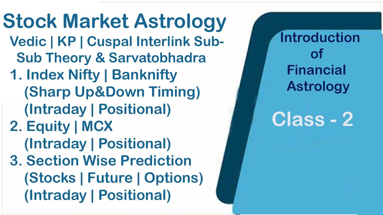 Learn Astrology | Financial Astrology | Stock Market Astrology - Class - 2 (Vedic/KP/Cuspal ...