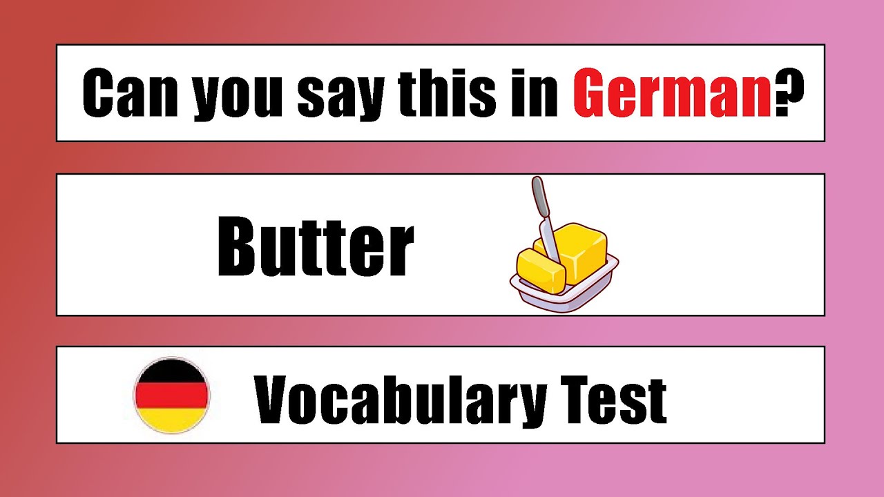 Can you guess 20/20? - German Vocabulary Test for Beginners - YouTube