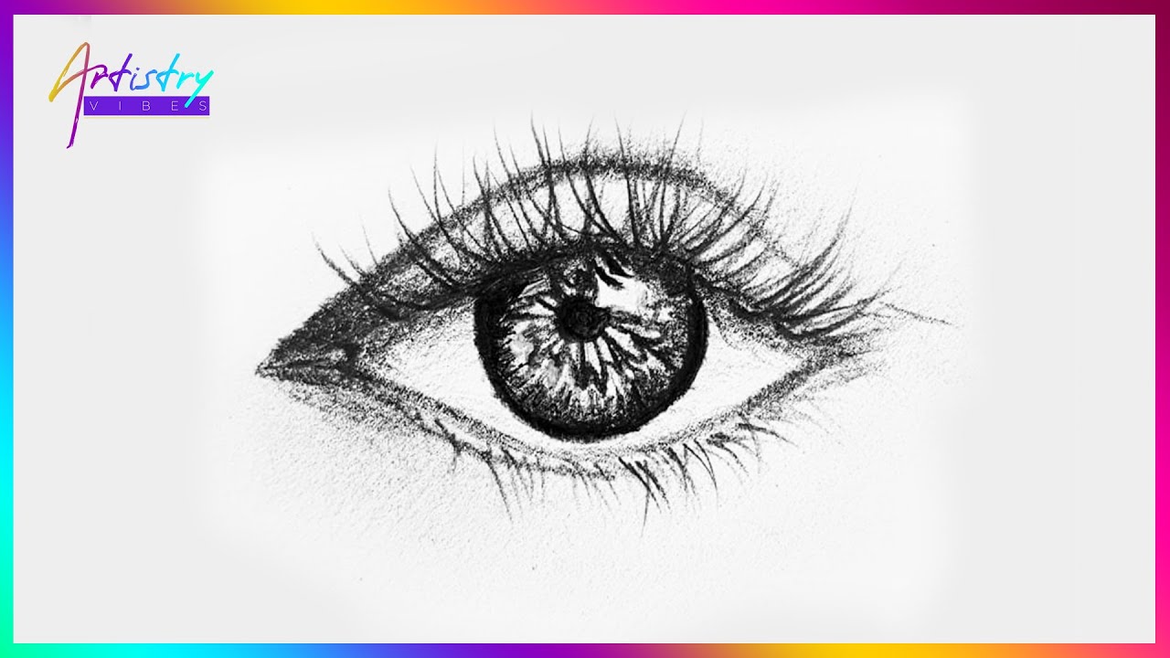 How to draw a Hyper Realistic Eye for Beginners Step by Step - YouTube