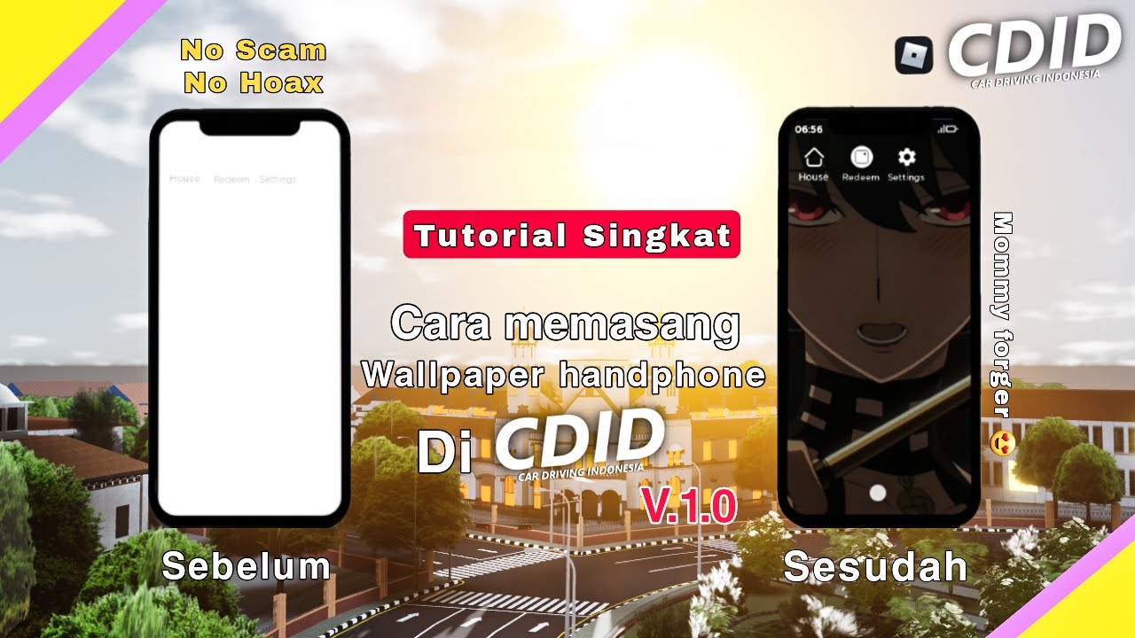 "Tutorial Singkat" cara memasang Wallpaper handphone di CDID V.1.0 ...
